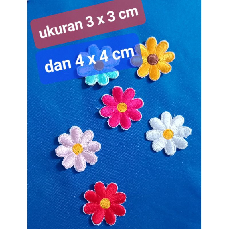 Jual PATCH BORDIR BUNGA Melati praktis (tingal Setrika) | Shopee Indonesia