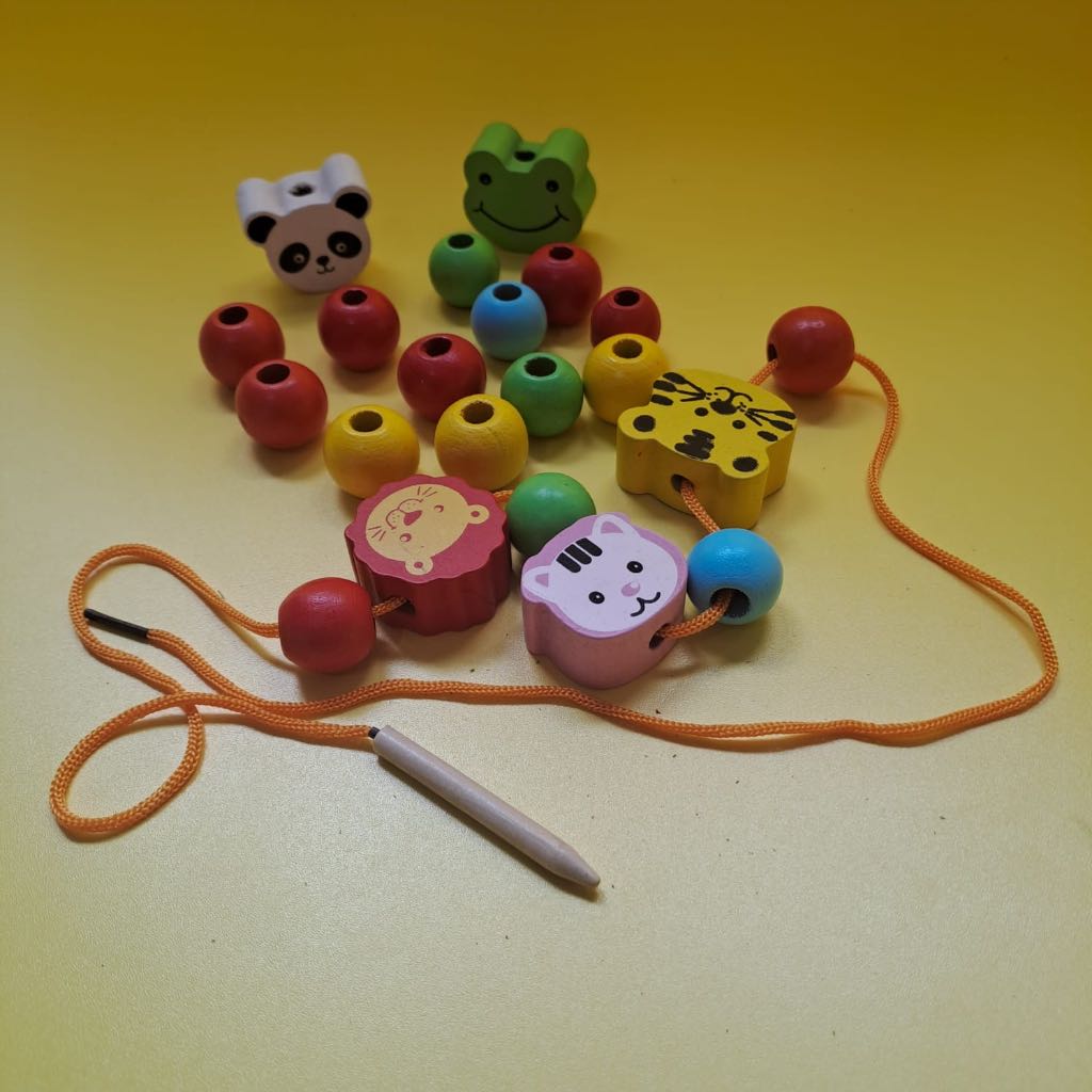 Jual Mainan edukasi MERONCE KAYU / mainan kayu edukasi anak 3D wooden ...