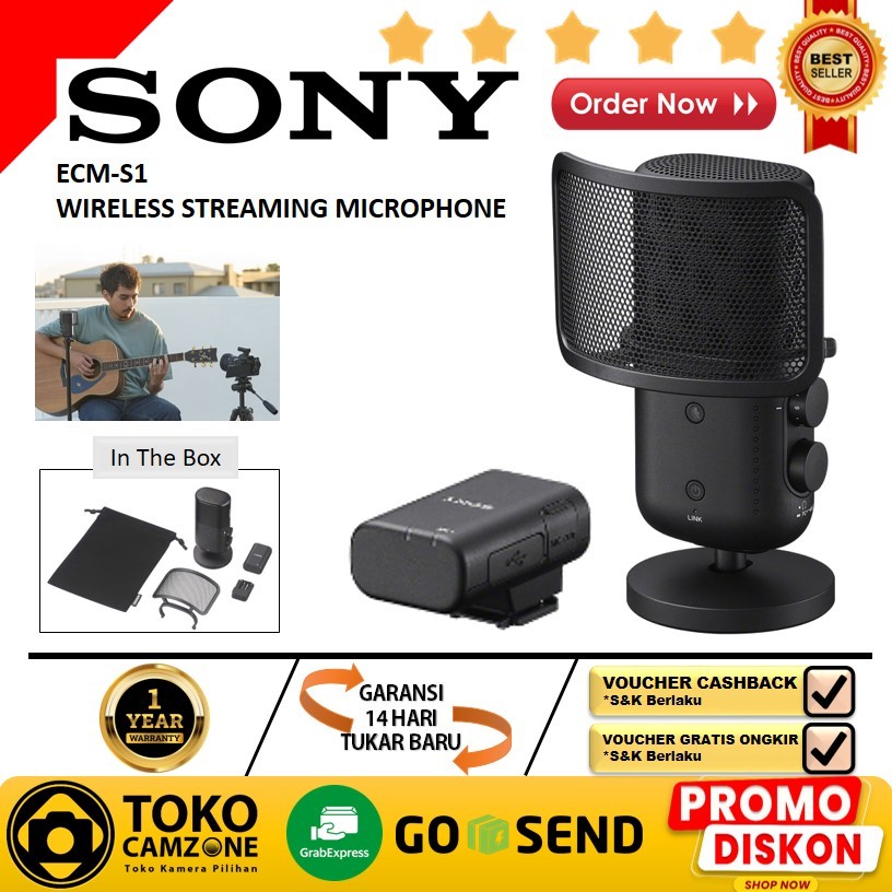 Jual Sony ECM-S1 Wireless Streaming Microphone Sony ECMS1 Mic ...