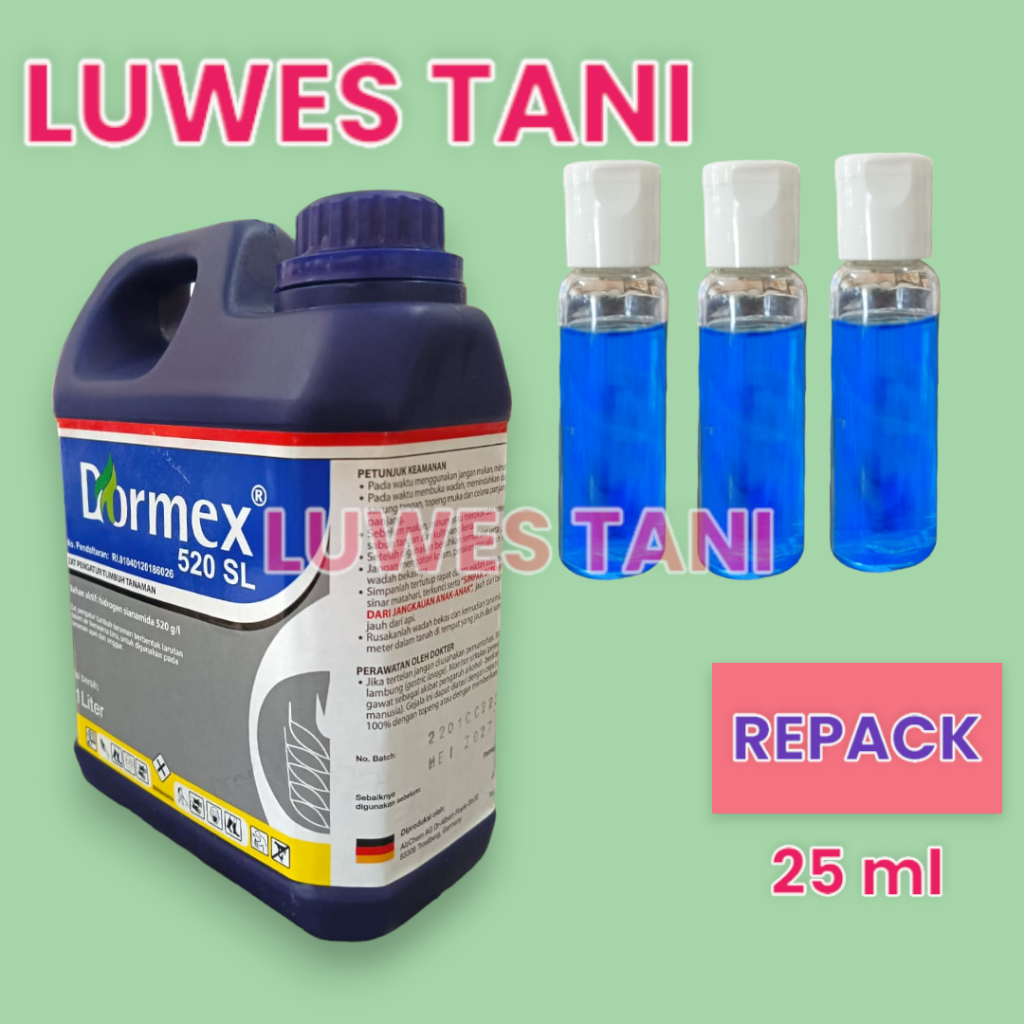 Jual DORMEX 520SL ZPT TANAMAN REPACK 25ML BIRU | Shopee Indonesia
