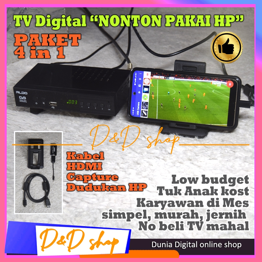 Jual PERANGKAT TV DIGITAL KE HP tanpa quota internet MURAH PEMAKAIAN ...