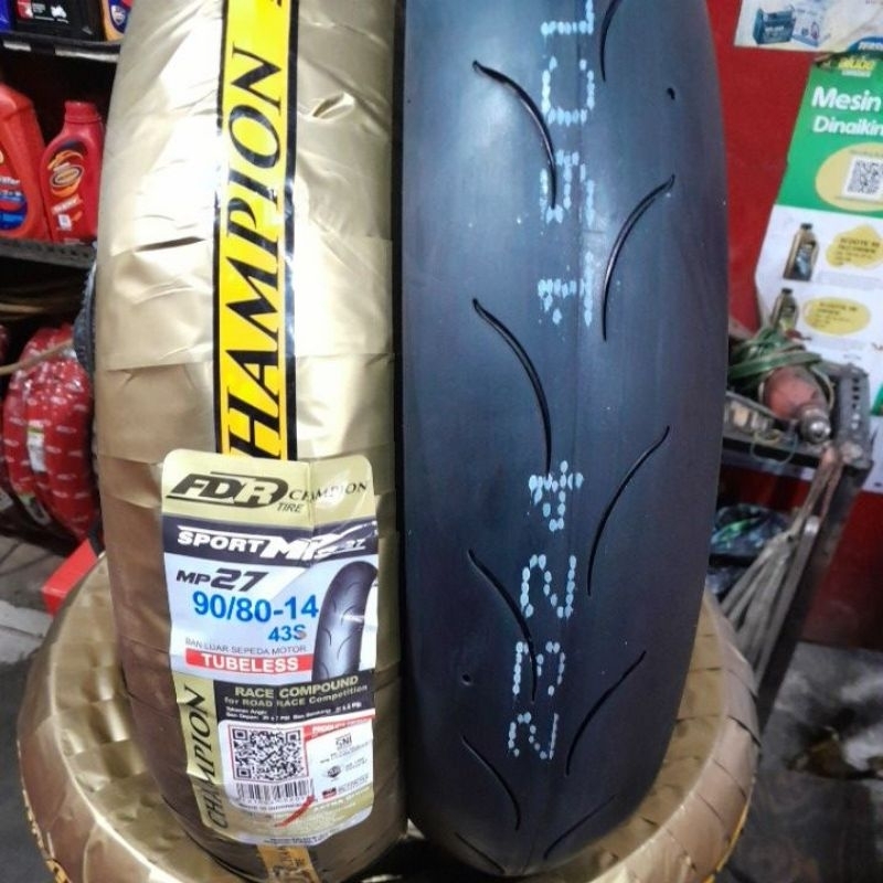 Jual BAN MP27 FDR SPORT 90/80-14 . RACING TIRE SOFT COMPOUND TUBELESS ...