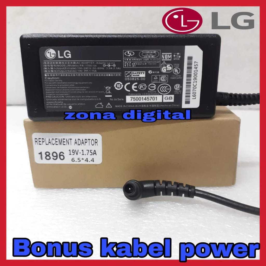 Jual ADAPTOR MONITOR LG 19V.1.7A LG 19M38A LG 19M45A LG | Shopee Indonesia