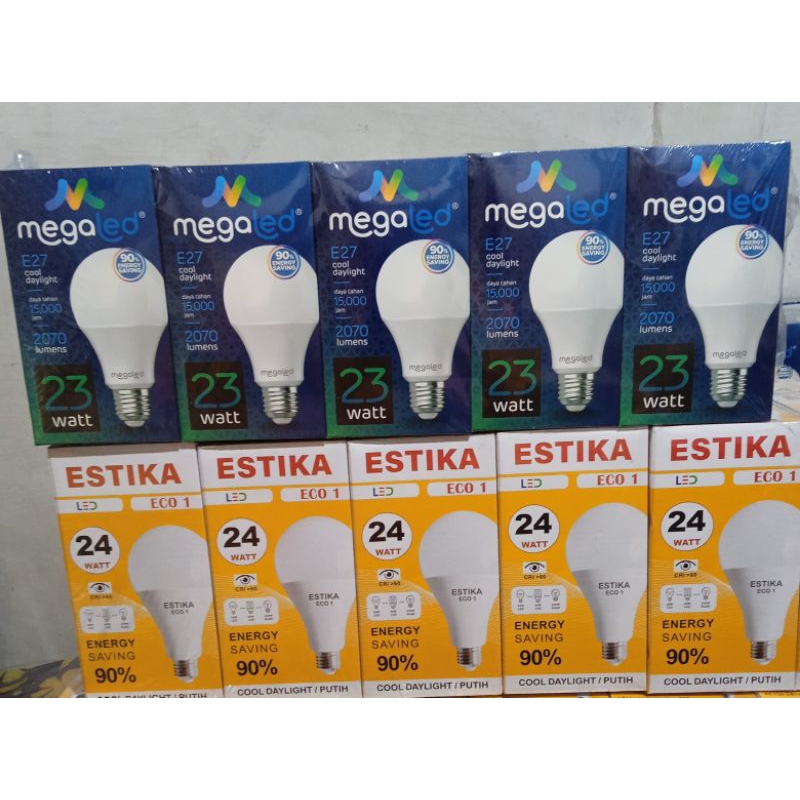 Jual Lampu led Estika 24 watt/Lampu Solana 23watt/Lampu Megaled 23watt | Shopee Indonesia