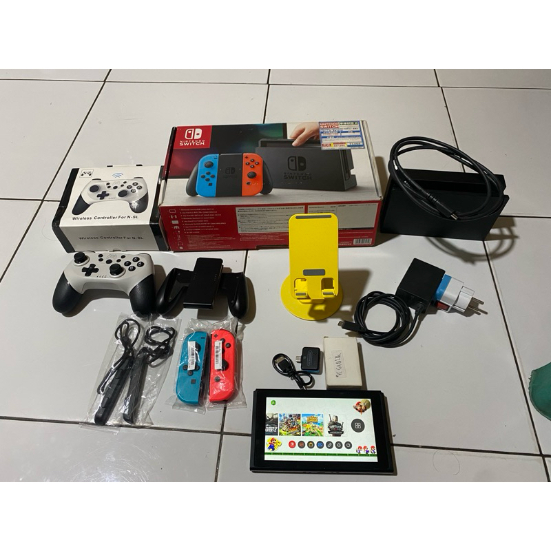 Jual nintendo switch v1 triple os softmod second/spesifikasi dan ...
