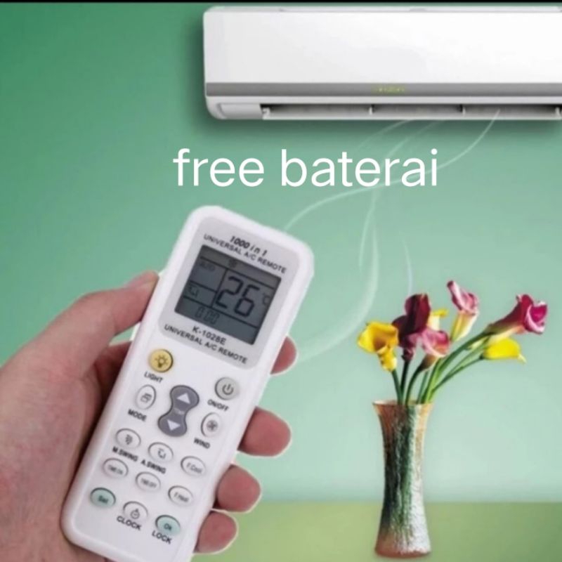 Jual remot ac universal / remot ac multi fungsi free baterai | Shopee ...