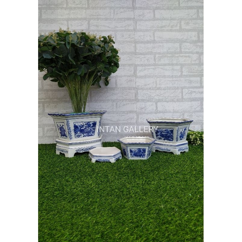 Jual Pot Tanam Set 3 pcs + Kaki (Free Packing Kayu) | Shopee Indonesia