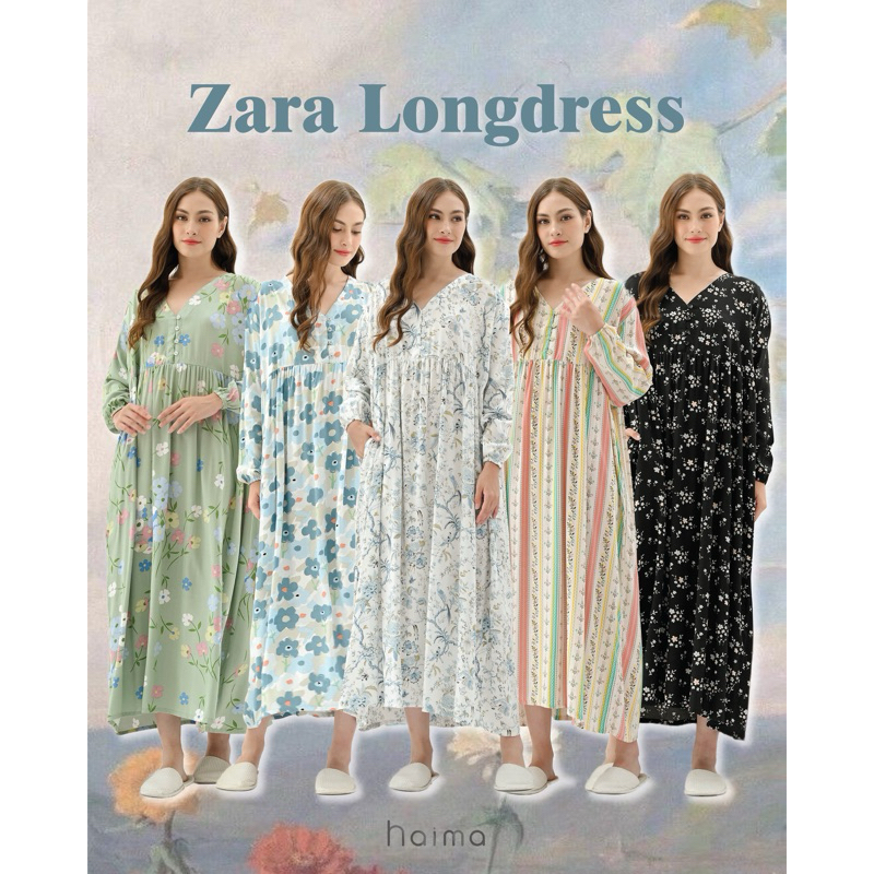 Jual HAIMA - ZARA Long Dress ( daster - gamis - daster panjang rayon ...