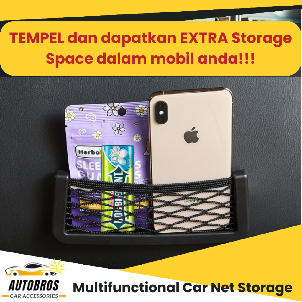 Jual Tempat Jaring Penyimpanan Barang Net Mobil Car Storage Multifungsi ...