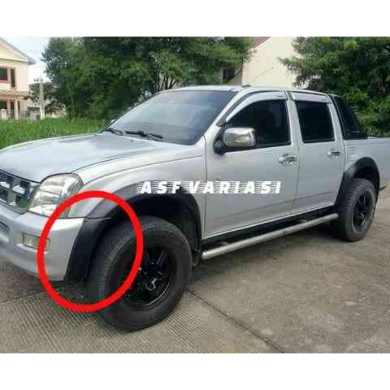 Jual OVER FENDER OVERFENDER ISUZU DMAX bagian SAMBUNGAN BEMPER DEPAN ...