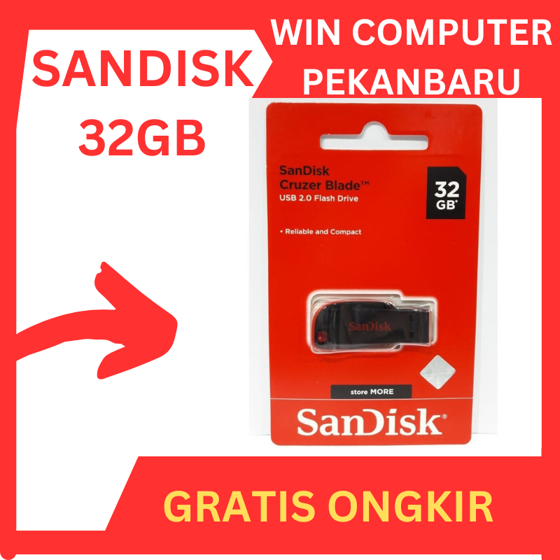 Jual Sandisk Flashdisk Cruzer Blade CZ50 - 32GB | Shopee Indonesia