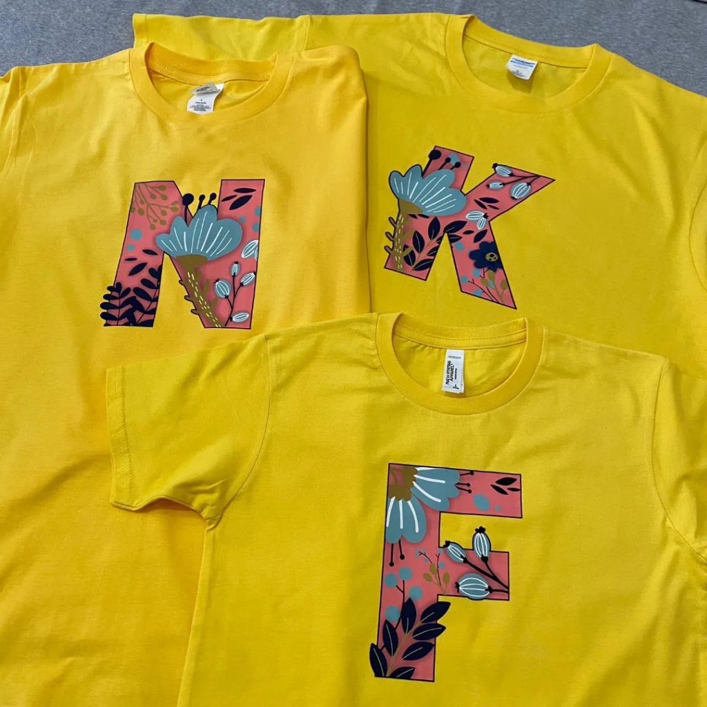 Jual KAOS CUSTOM SABLON INISIAL NAMA A5 | TULISAN | FOTO | GAMBAR ...