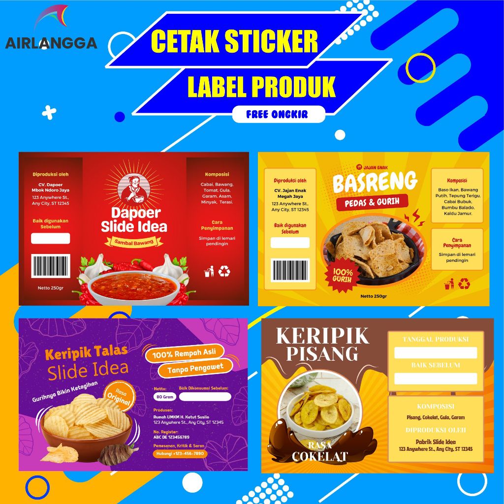 Jual STIKER LABEL KOTAK KUE / STIKER LABEL PRODUK / STIKER LABEL CUSTOM ...