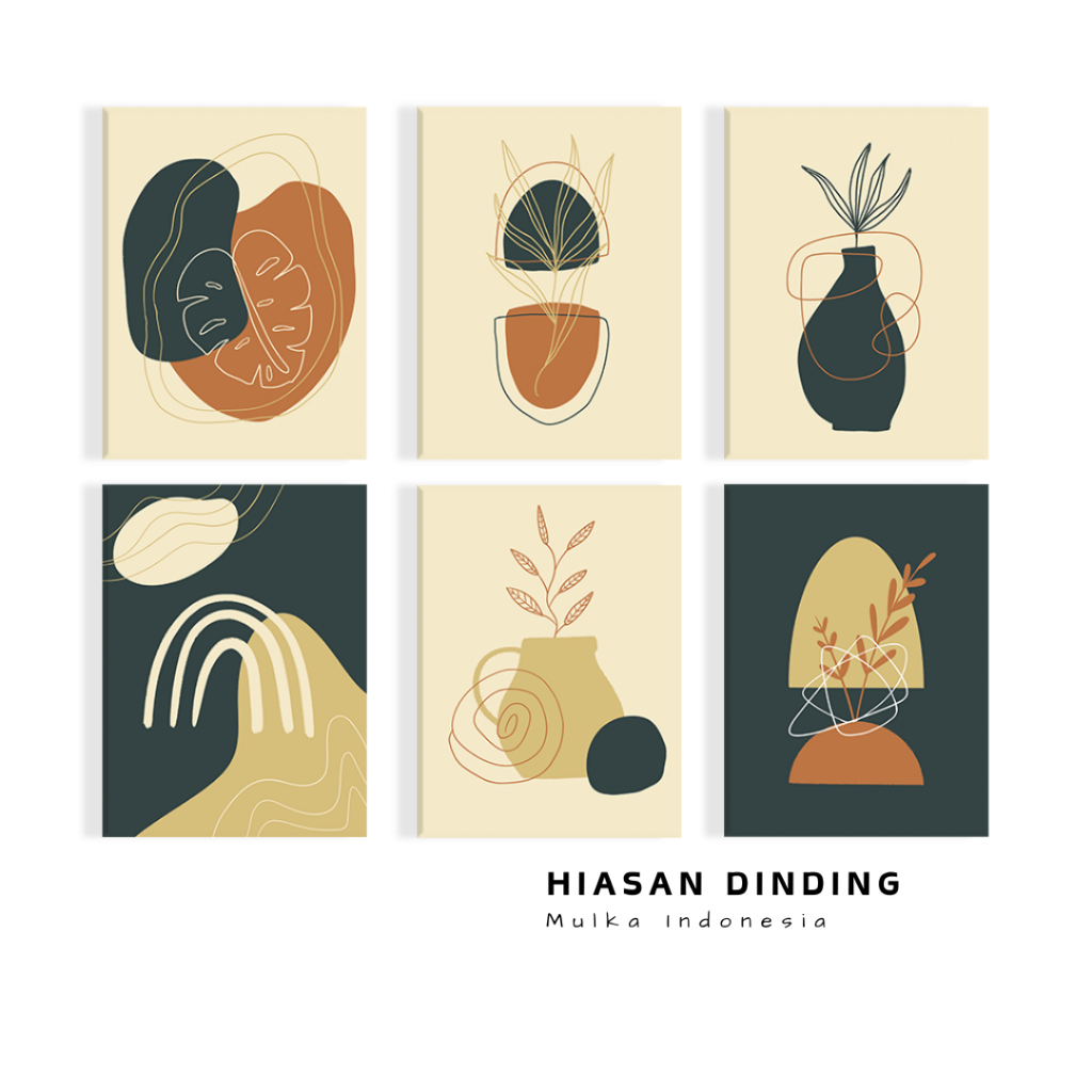 Jual Hiasan Dinding Aesthetic 30x40cm Poster Wall Decor Abstrak ...
