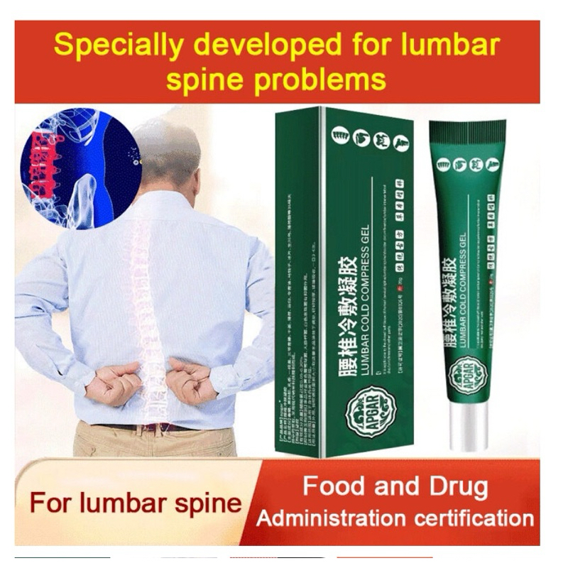 Jual Lumbar Cold Compress Gel Cream Lutut Gel Pereda Lumbar Spine Joint ...