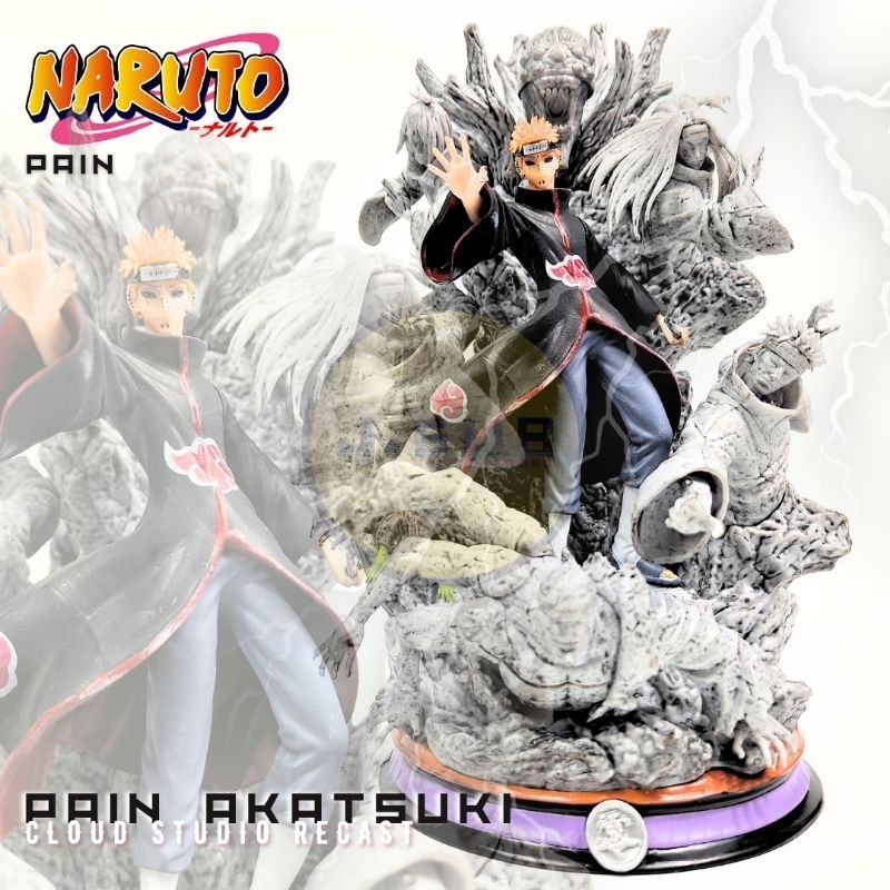 Jual Action Figure Pain Akatsuki Statue Naruto Cloud Studio Recast ...
