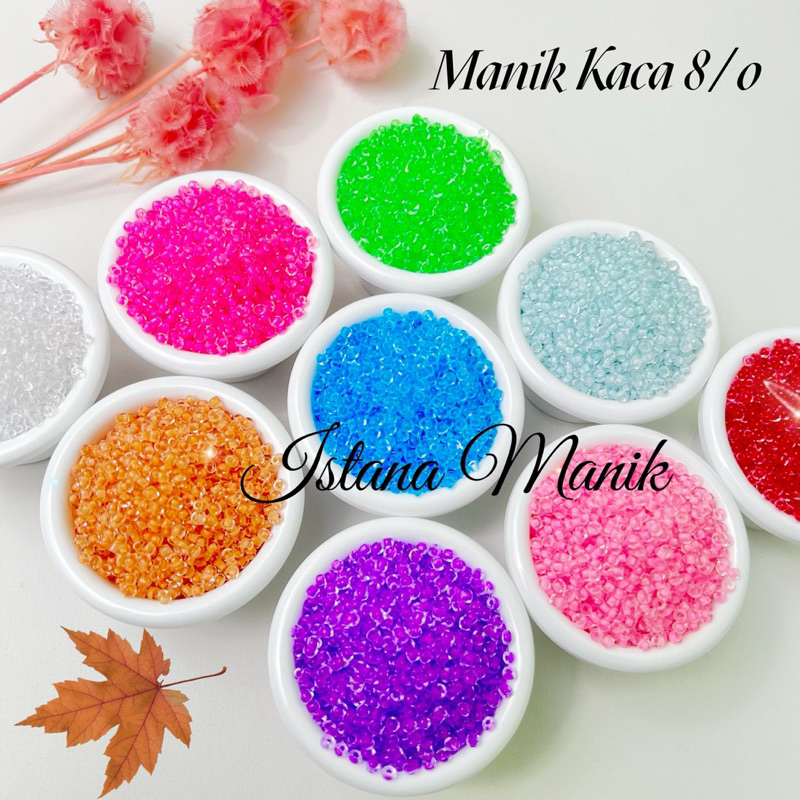 Jual Manik Mote Payet Kaca 8/o Manik 3mm (15gr) | Shopee Indonesia