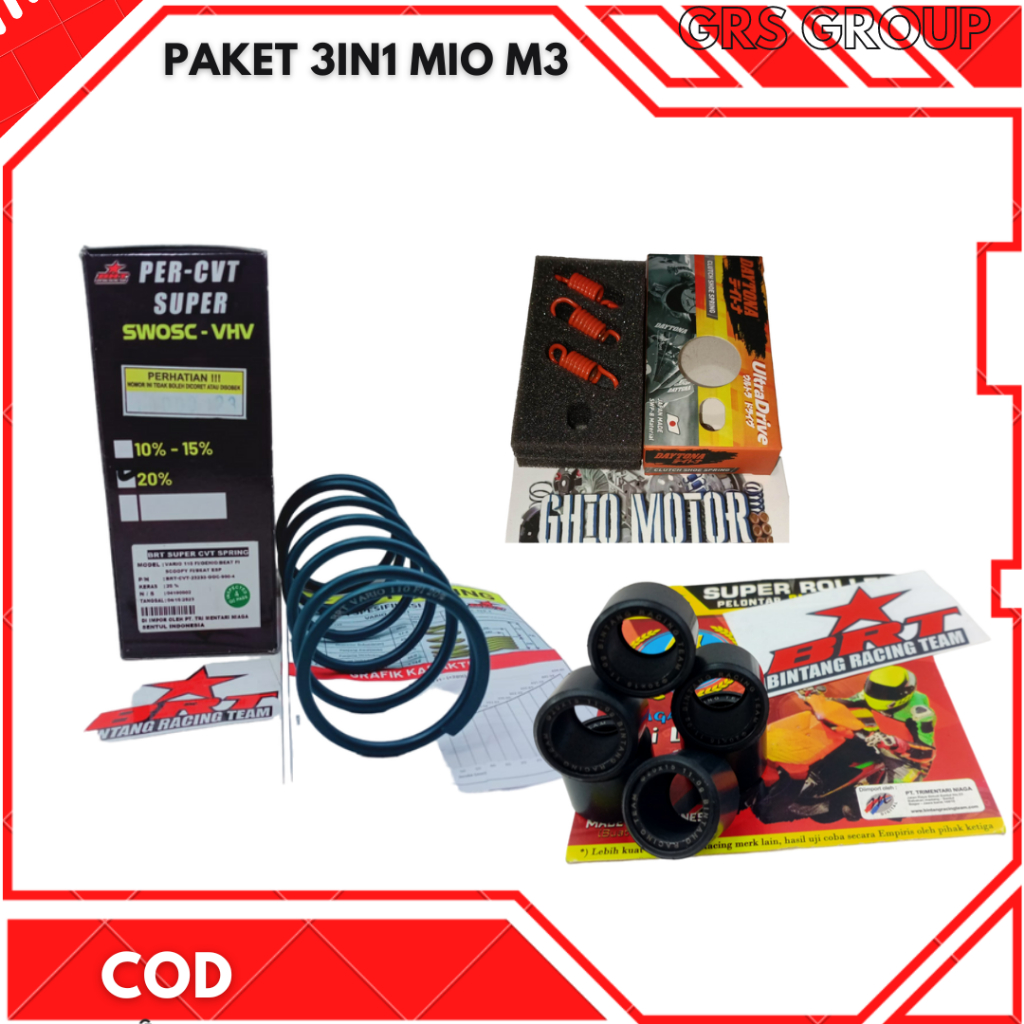 Jual Paket Kirian CVT 3in1 Mio M3 X Ride 125 Soul Gt 125 Fino 125 Mio S ...