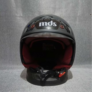 Jual HELM MDS MAGNUM SOLID / HELM RETRO | Shopee Indonesia
