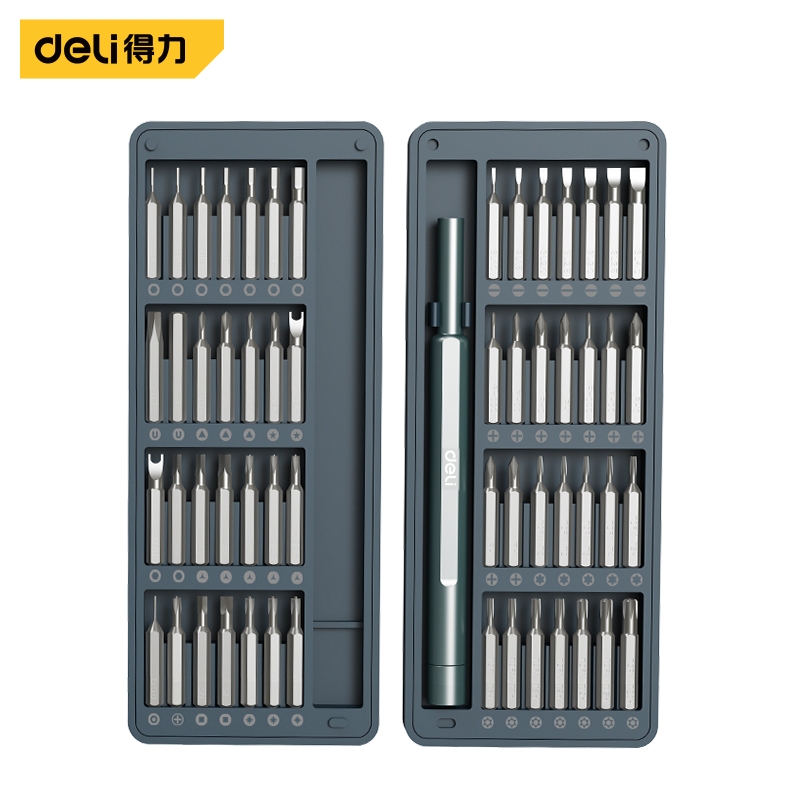 Jual Deli Tools Set Obeng Presisi Magnet / Precision Screwdriver 57 PCS DL2410XX | Shopee Indonesia