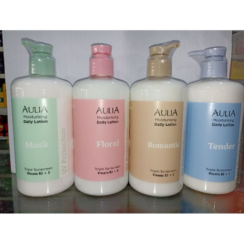 Jual AULIA Daily Lotion 500ml [ body lotion With UV Protection , Triple ...