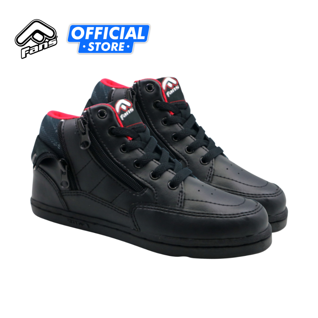 Jual Sepatu Fans Xpander R - Sepatu Kasual Sekolah Anak Hitam Merah ...