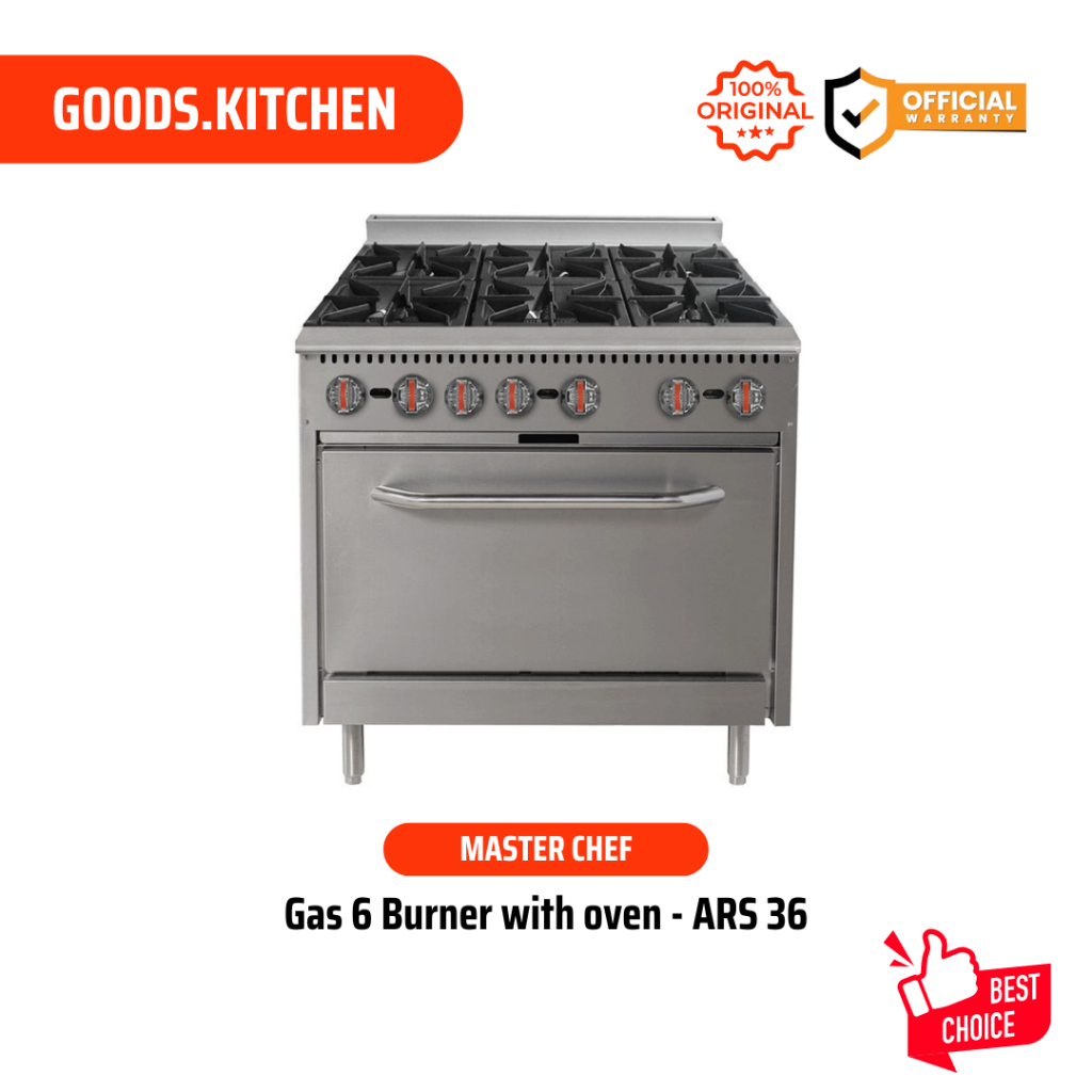 Jual Masterchef Gas 6 Burner with oven / Gas Kompor 6 Burner | Shopee ...