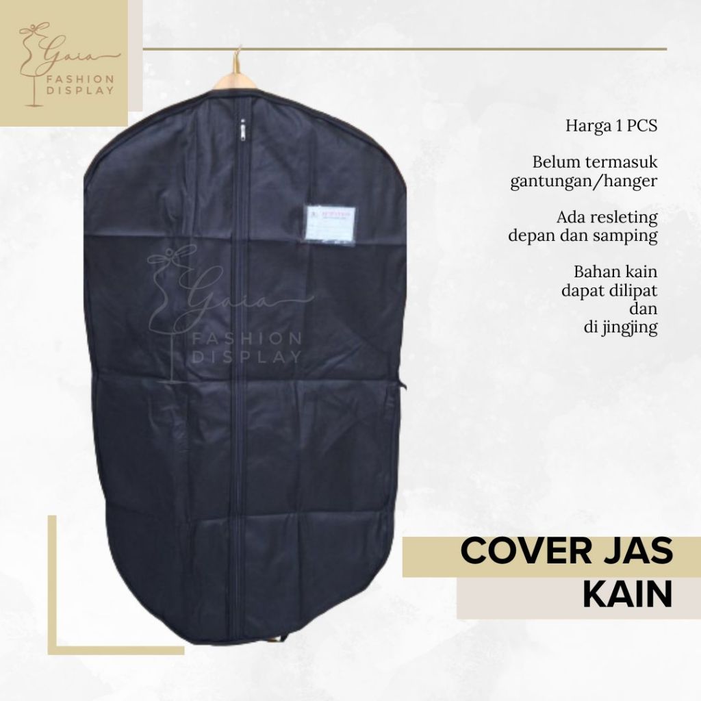 Jual Cover Jas Kain/Pelindung Baju Bahan Kain/Pelindung Baju/Sarung Jas ...