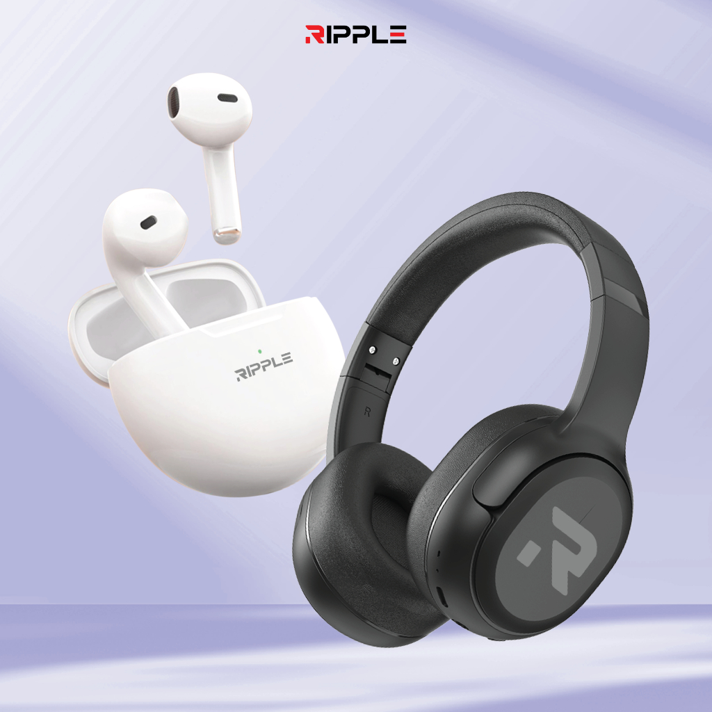 Jual Ripple Bluetooth Headphone Wireless Noise Canceling with TF ...