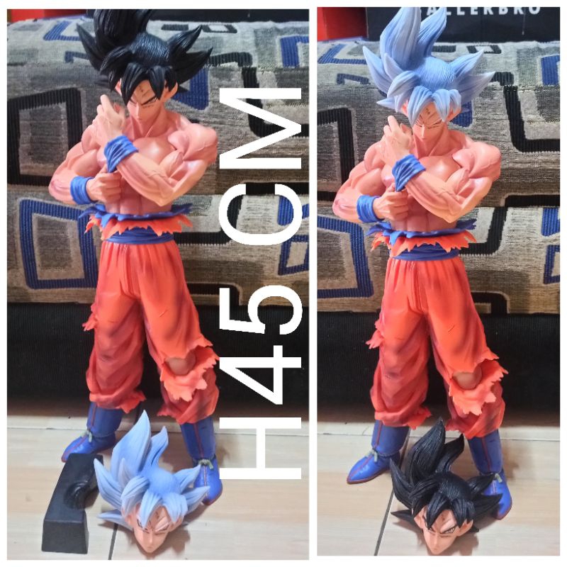 Jual Ultra instinct Goku figure dragon ball Son Goku UI saiyan big size ...