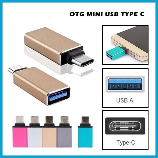 Jual OTG USB 3.0A TO TYPE C ORIGINAL/OTG USB type C + PACKING / tipe-c ...