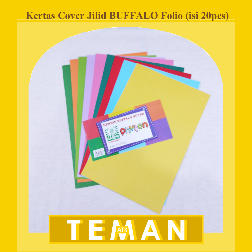 Jual Kertas Cover Jilid / Kertas Buffalo Folio - isi 20pcs. | Shopee ...