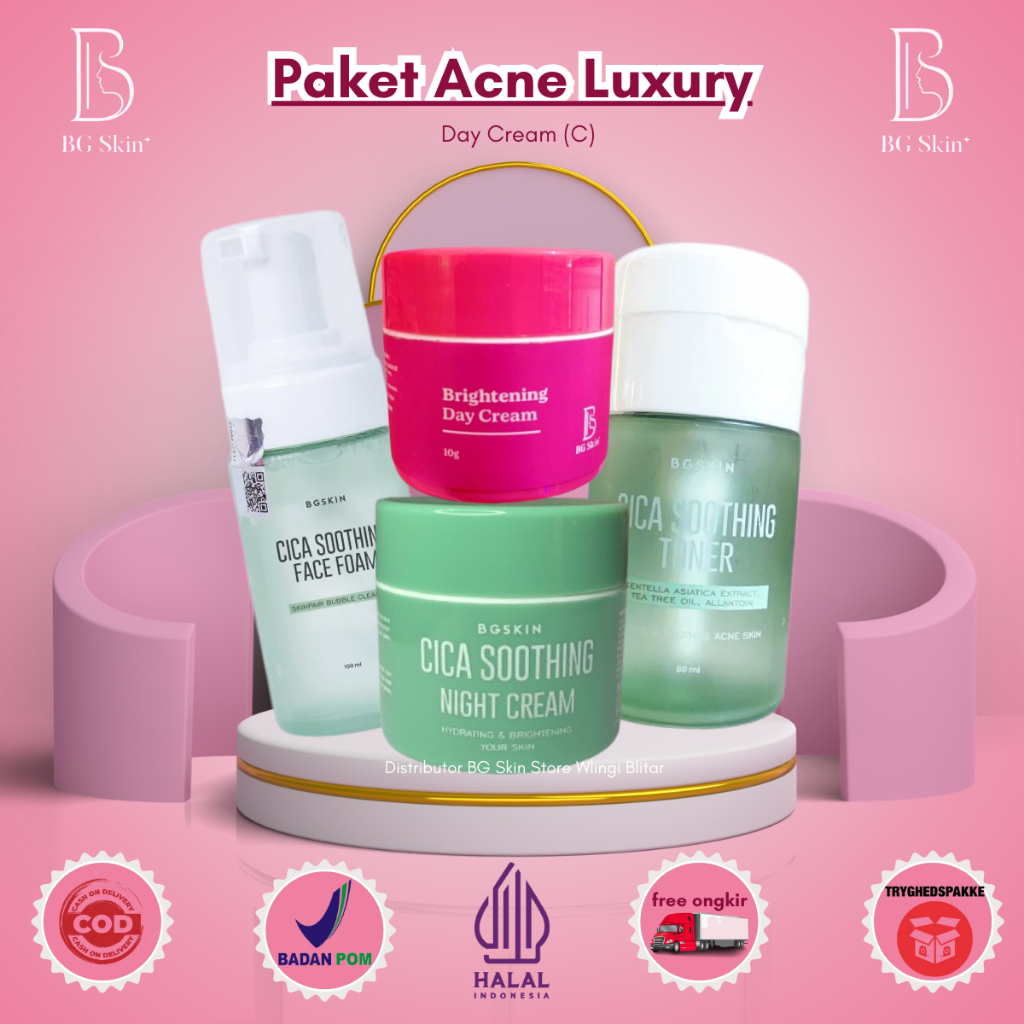 Jual BG Skin Paket Acne Luxury | New Name Paket Radiance Acne ...