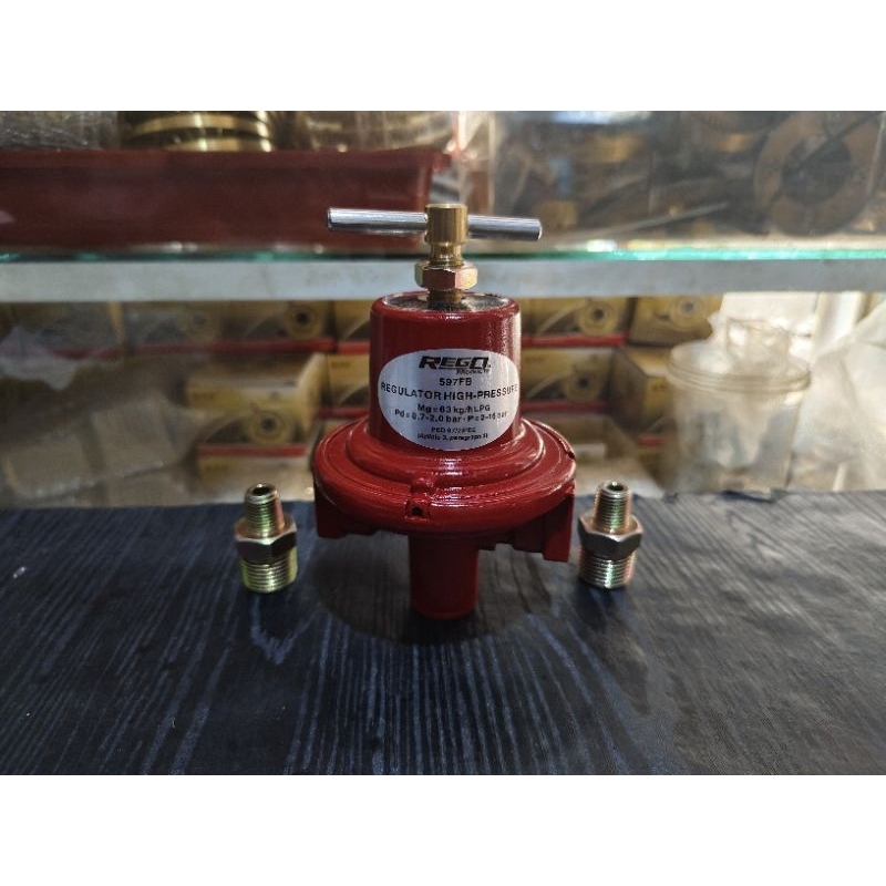 Jual Regulator instalasi gas Merk Rego tipe 597FB free 2pics nepel 1/4× ...