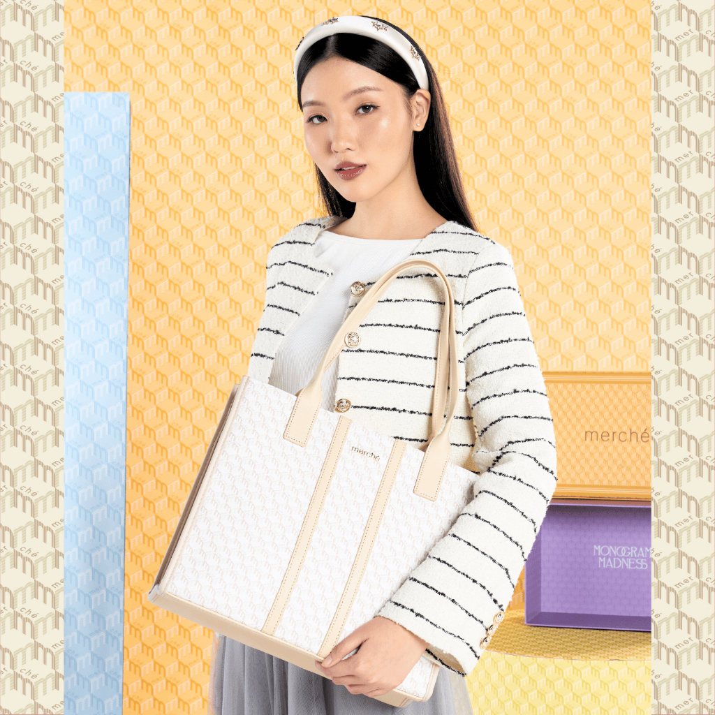Jual Merche Tas Totebag Wanita Vaughn Monogram | Shopee Indonesia