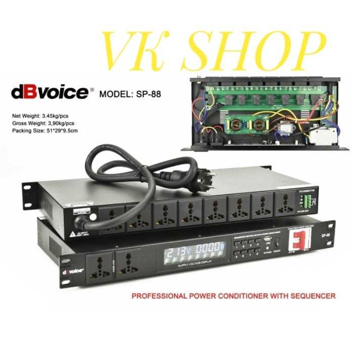 Jual POWER CONDITIONER SEQUENCER DB VOICE SP 88 / SP88 ORIGINAL DBVOICE | Shopee Indonesia
