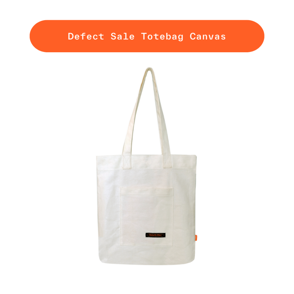 Jual Defect / Reject Sale Minor - Totebag Kanvas Putih Tas Belanja ...