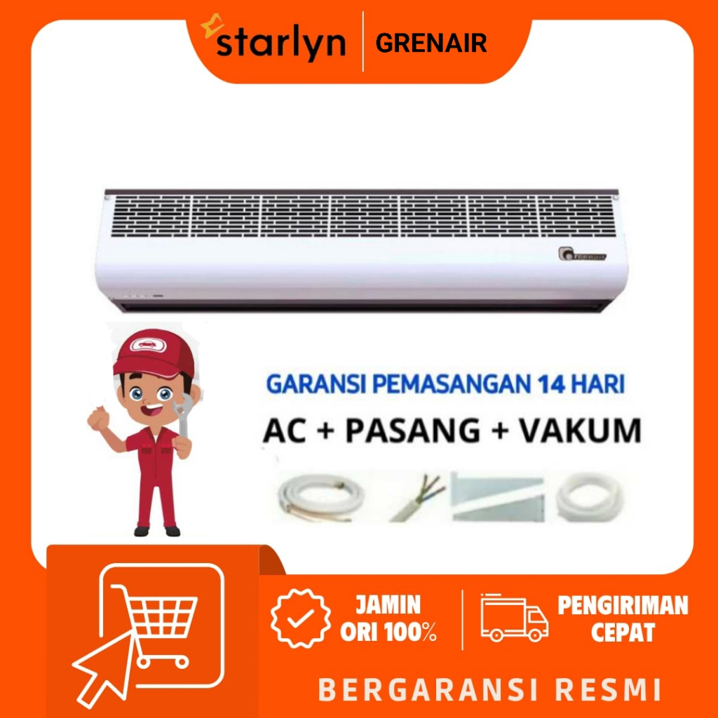 Jual AC Greenair Air Curtain Slim Mild Strong 150cm GV-15SMS | Shopee ...