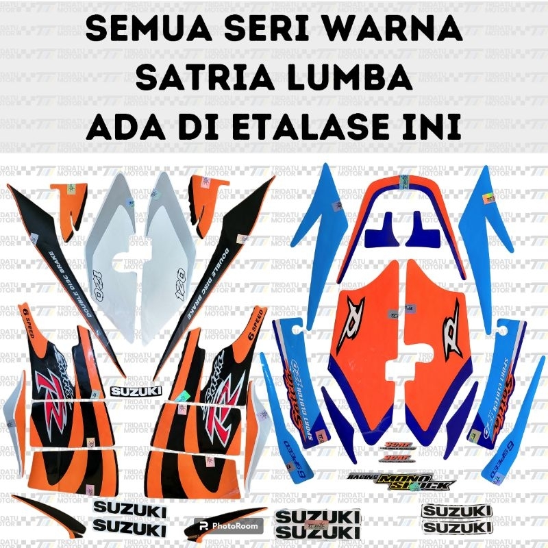 Jual STRIPING SUZUKI SATRIA LUMBA 120 TAHUN 2000 2001 2002 2003 STICKER ...