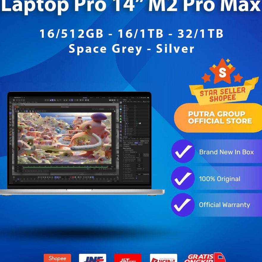 Jual Serba Serbu McBook Pro 223 M2 Pro Max 14 RAM 32GB 16GB SSD 1TB ...