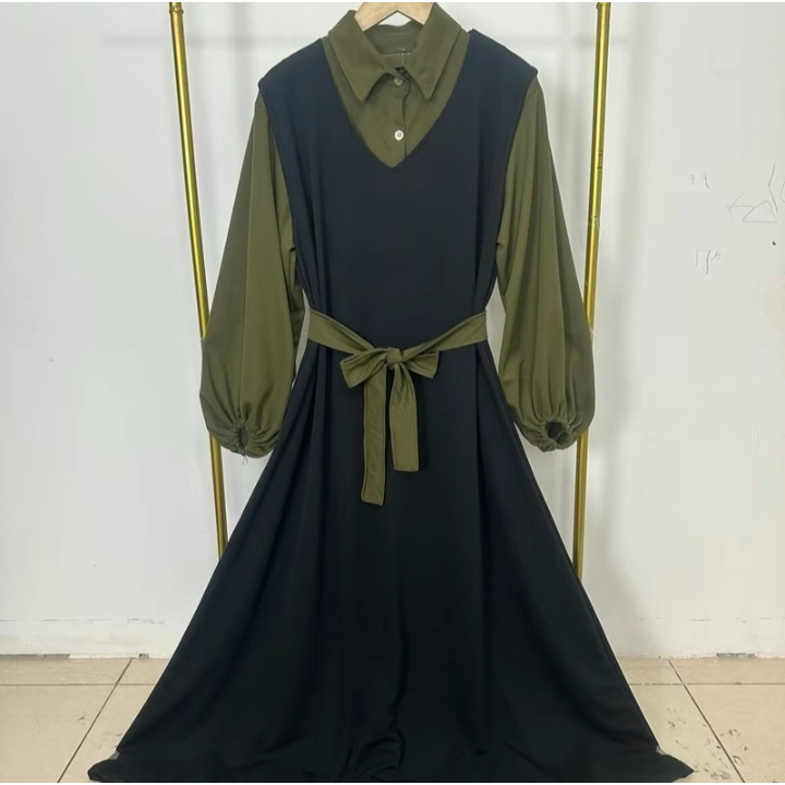 Jual Alesha Maxy Dress OverAll Crinkle Airflow/Gamis Crinkle Jumbo 4 ...