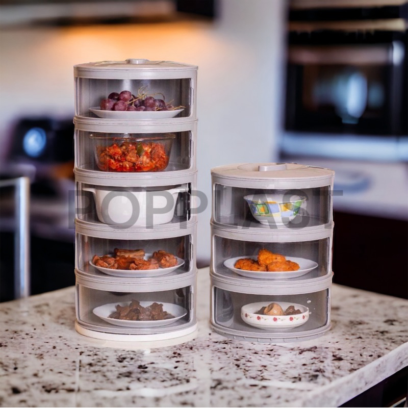 Jual PREMIUM KOKOH [SUDAH RAKIT] Rak Makanan Tudung Saji Susun 3/4/5 ...