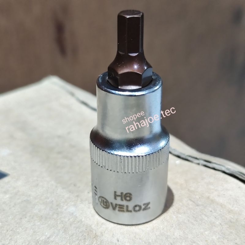 Jual Hex Bit Socket 1/2" H6 Adaptor Mata Kunci Sock L6 6mm Sok 1/2 Inch ...