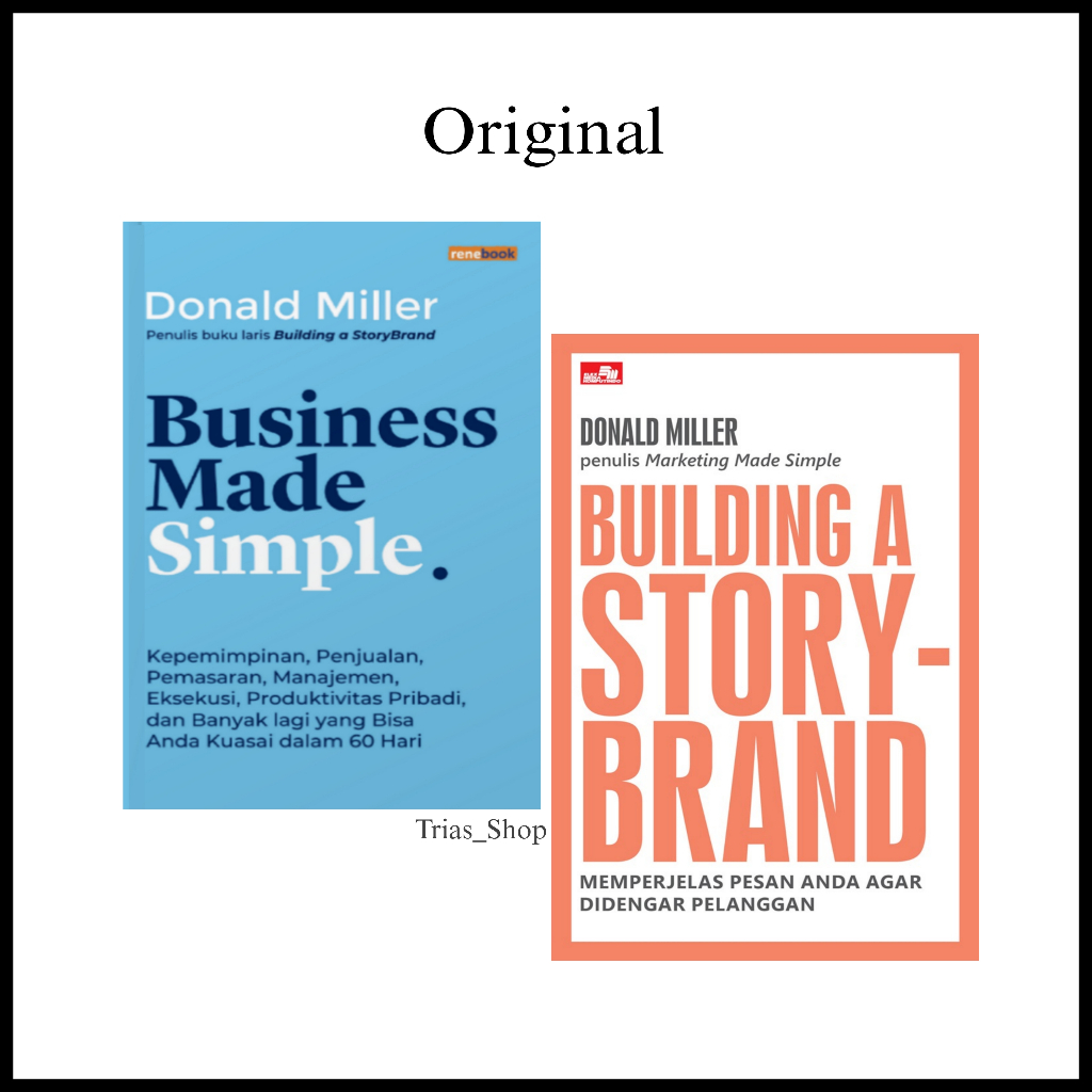 Jual Paket 2 Buku Business Made Simple & Building A Story Brand By ...