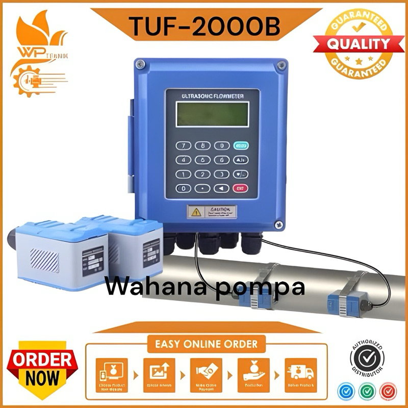 Jual Digital Ultrasonic flow meter TUF-2000B TS-2 Transducer DN25mm ...