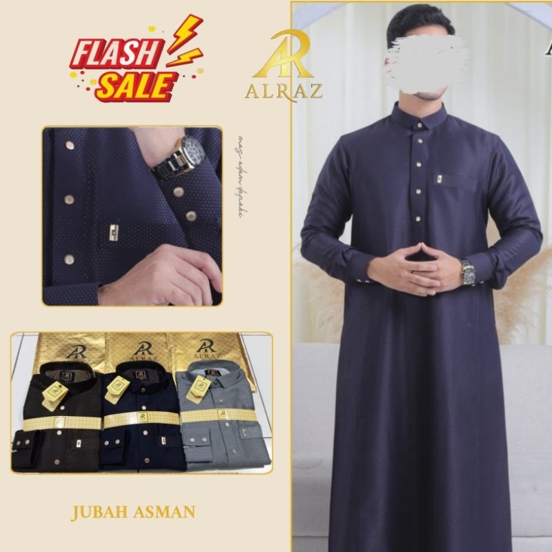 Jual TERBARU 2024 - Gamis / Jubah Al Raz Woll Terbaru Model Asman Woll ...