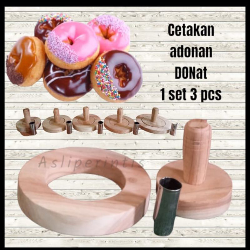 Jual CETAKAN DONAT 1 SET 3PCS | Shopee Indonesia
