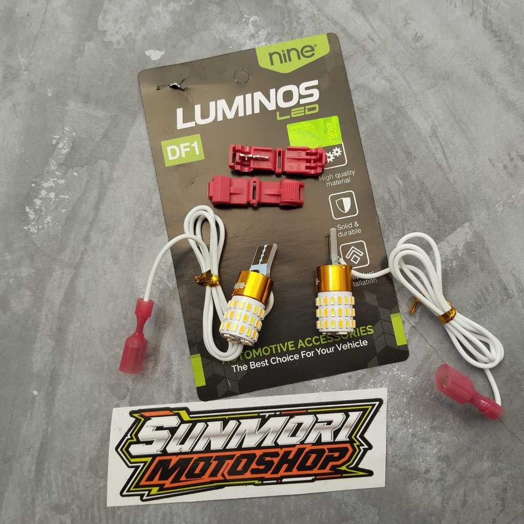 Jual Lampu LED T10 54 titik 2 LUMINOS mode sein senja putih kuning DF1 ...