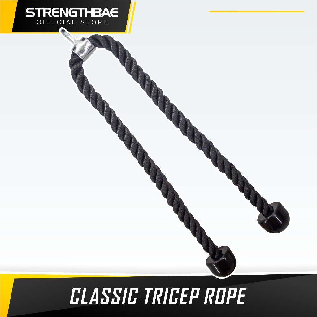 Jual Classic Cable Attachment STRENGTHBAE Long Tricep Rope | Shopee ...