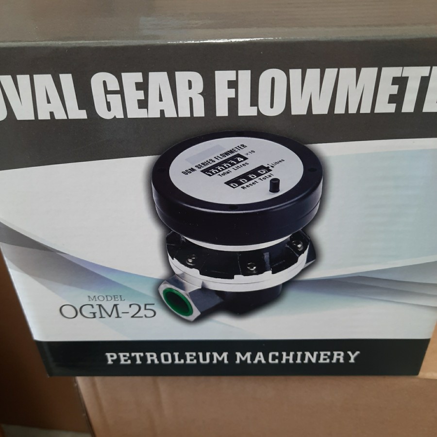 Jual Flow Meter Solar OGM 40 Analog 1. 1/2 " inch Oval Gear Flow Meter ...